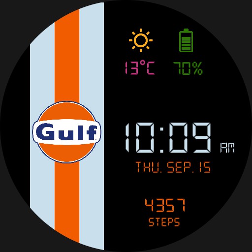 gulf racing • WatchMaker: the world's largest watch face platform