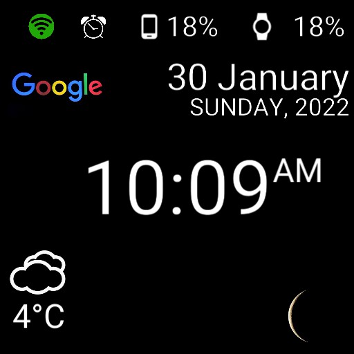Google Watch Square Advanced Copy • WatchMaker: the world's largest ...