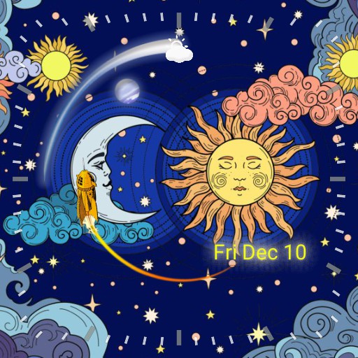 sun moon • WatchMaker: the world's largest watch face platform