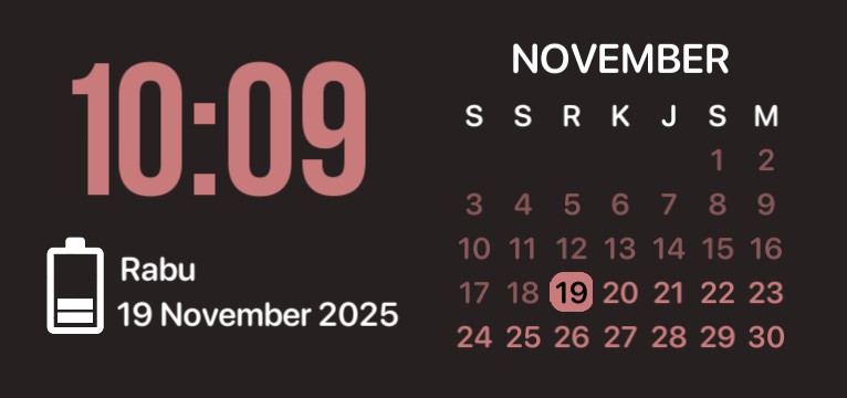 Kalender, Time - widgetopia homescreen widgets for iPhone / iPad / Android