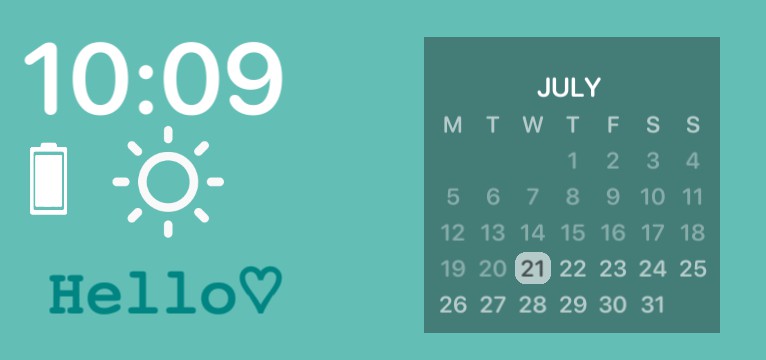 blue - widgetopia homescreen widgets for iPhone / iPad / Android