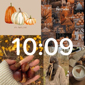 Time, Fall Design - widgetopia homescreen widgets for iPhone / iPad ...